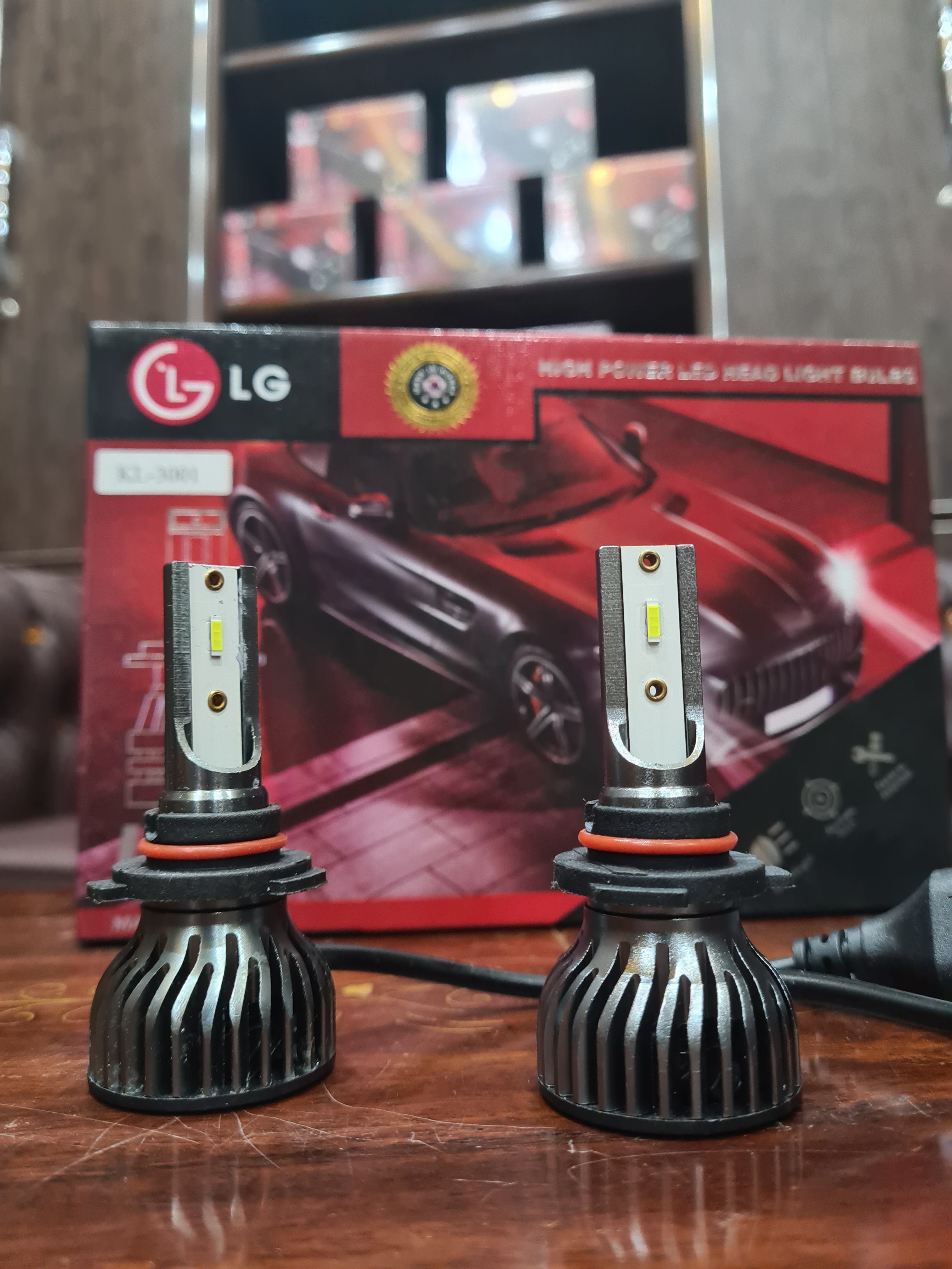 Car Led Head Light Bulbs Lg Cob 9005 Ultra White Colour Box Pack (China ...