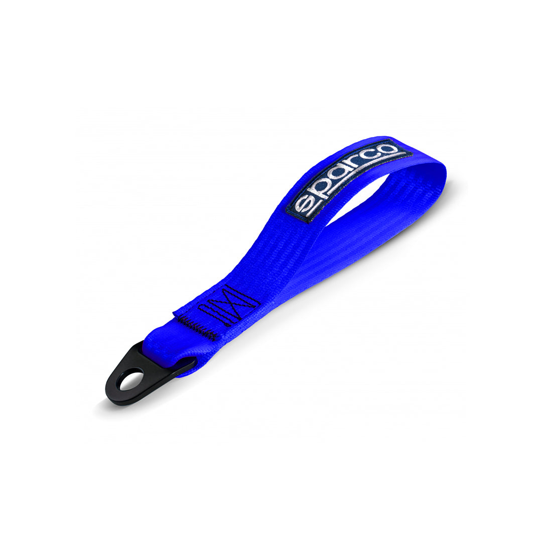 Buy Car Bumper Racing Tow Strap Hook Nylon Material Blue Sparco Logo ...