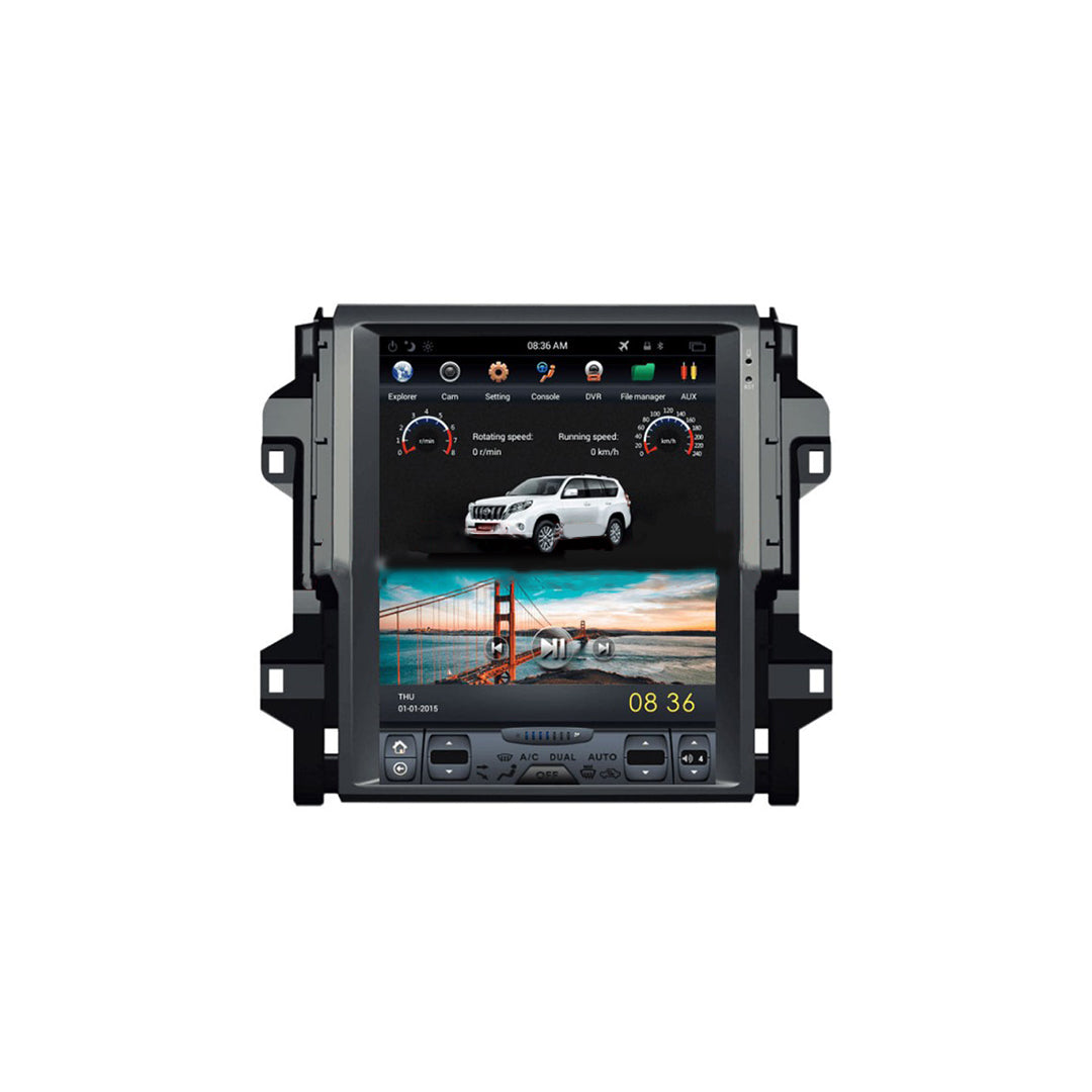 Car In Dash Touch Screen Android Panel Tesla Style Toyota Fortuner 201 ...