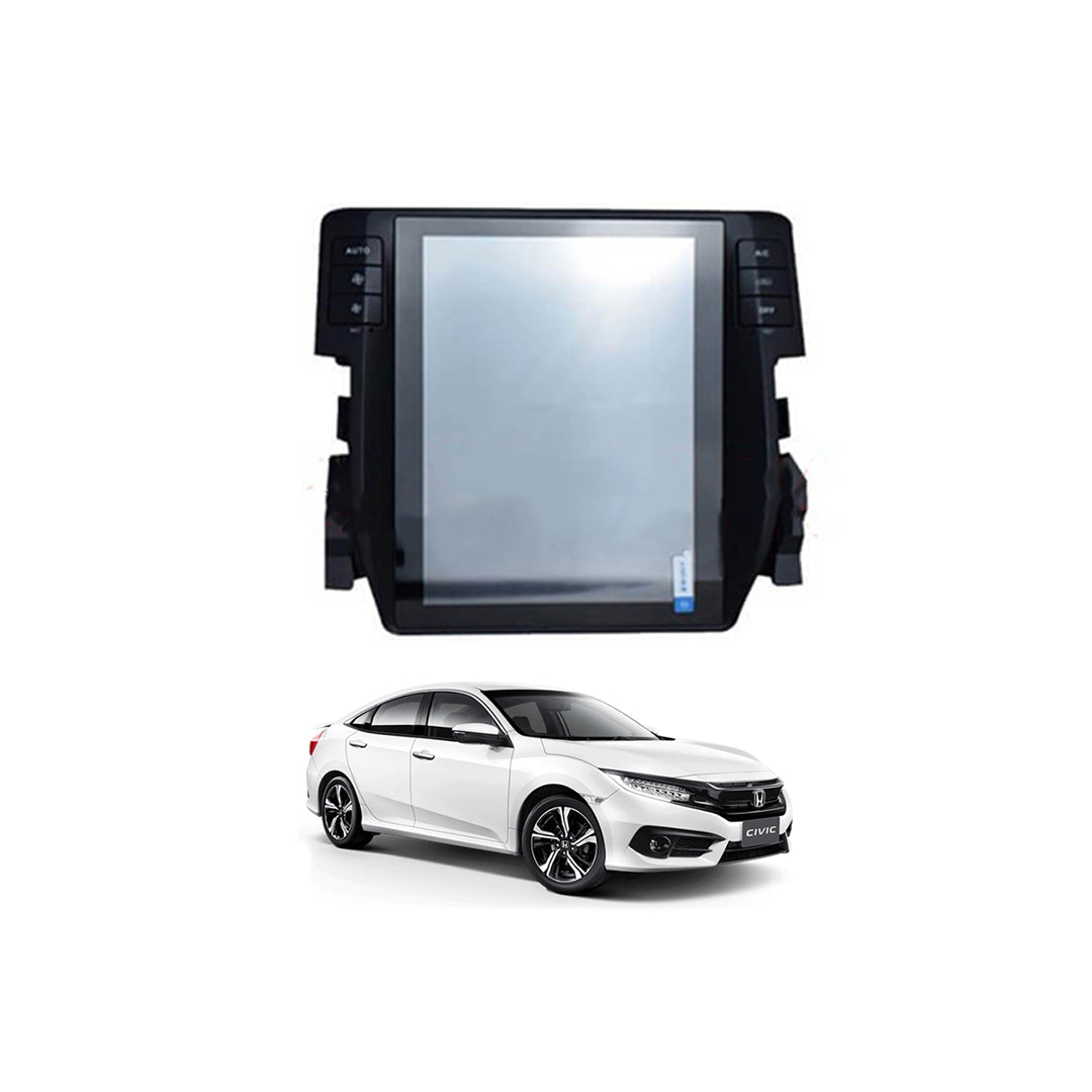 Car In Dash Touch Screen Android Panel Tesla Style Honda Civic 2018 10 ...