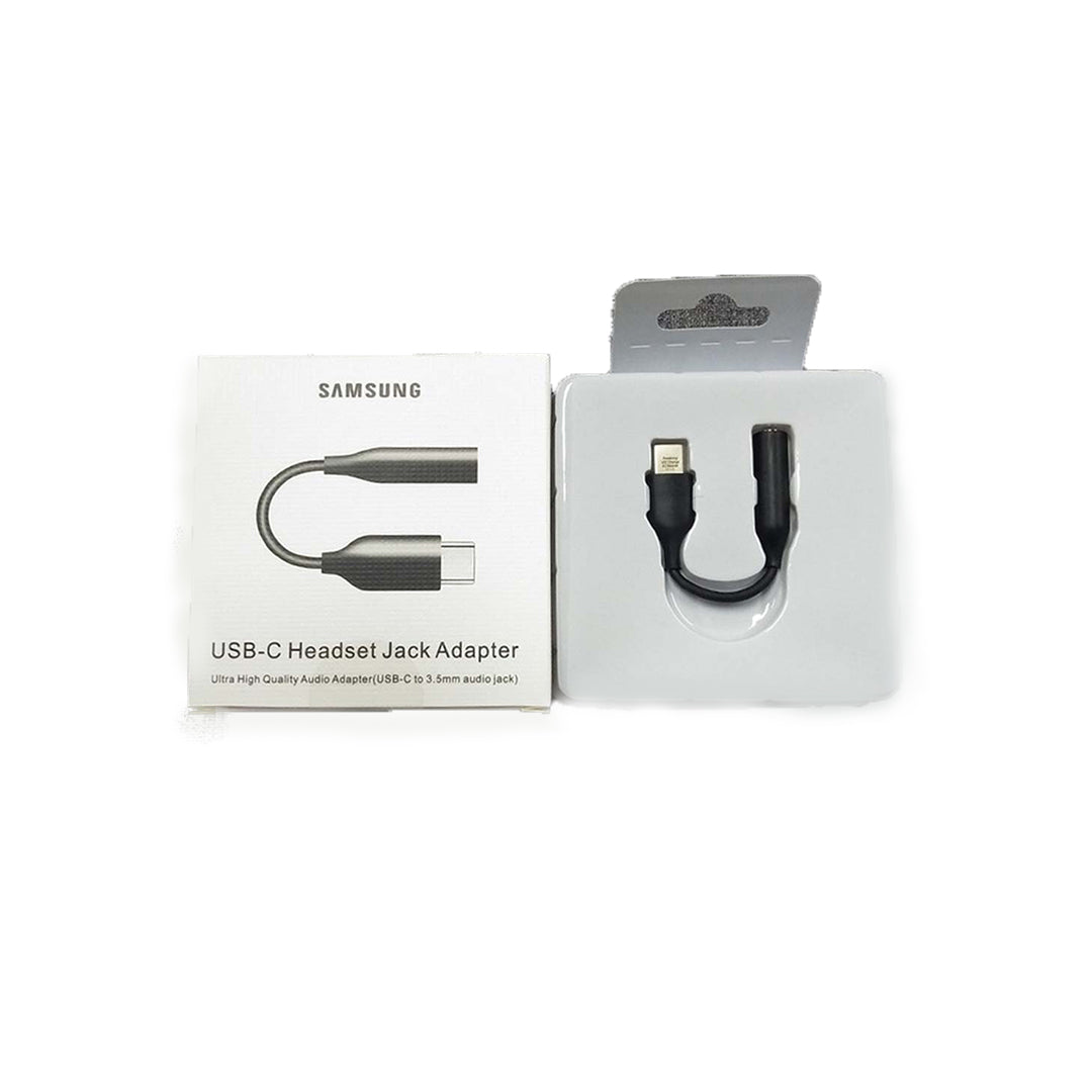 Buy Mobile Convertor Samsung Type-C To Headphone Black 01 Pc/Set Colour ...