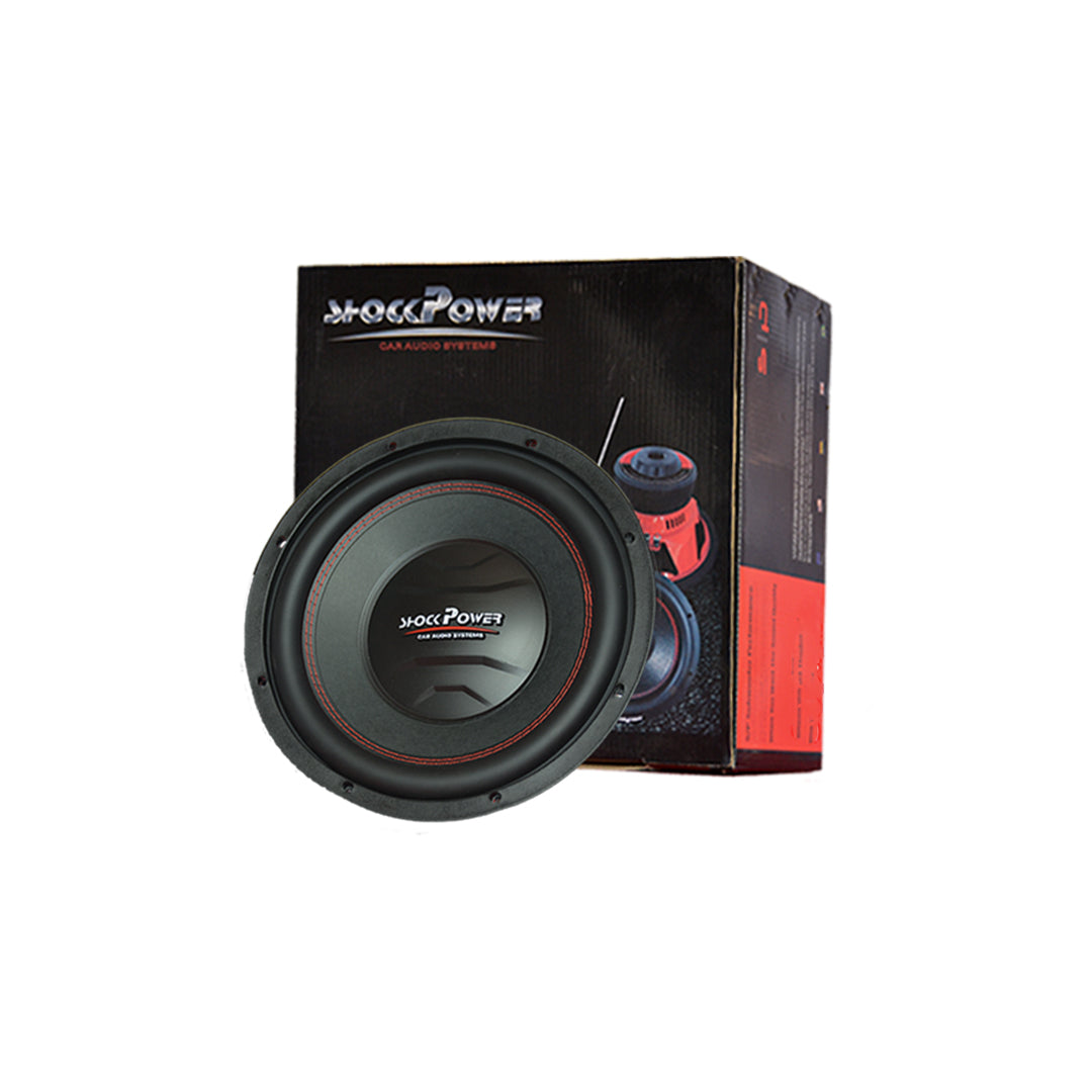 Car Audio Speaker Subwoofer / Woofer Shock Power 12" Round Shape 1200W ...